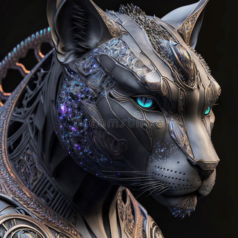 A leopard in armor stock illustration. Illustration of comics - 270890378