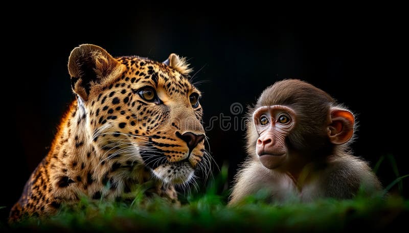 Leopard and Baboon, Predator and Prey an Intense Encounter in the Wild ...