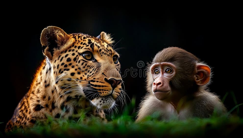 Leopard and Baboon, Predator and Prey an Intense Encounter in the Wild ...