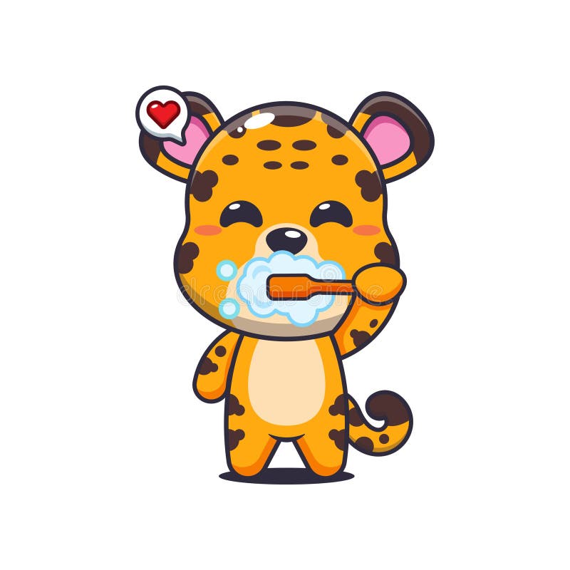 Leopard Cartoon Vector Illustration with Camera Stock Vector ...