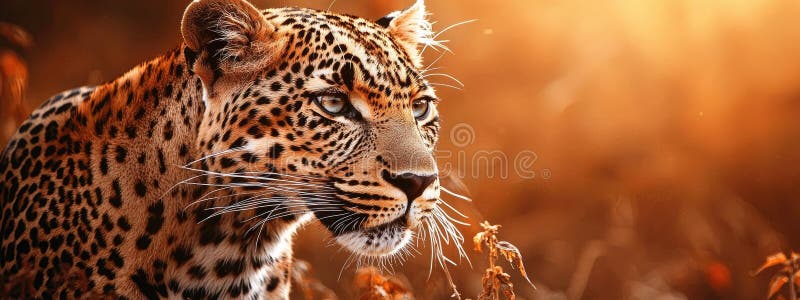 Leopard Close-up in the Tropics. Selective Focus Stock Image - Image of ...
