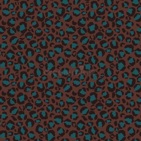 Funky Leopard Print Seamless Pattern Stock Vector - Illustration of ...