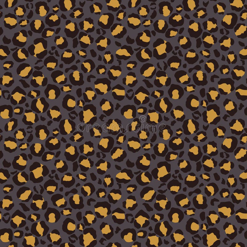 Funky Leopard Print Seamless Pattern Stock Vector - Illustration of ...
