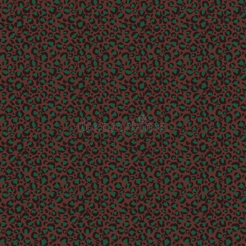 Funky Leopard Print Seamless Pattern Stock Vector - Illustration of ...