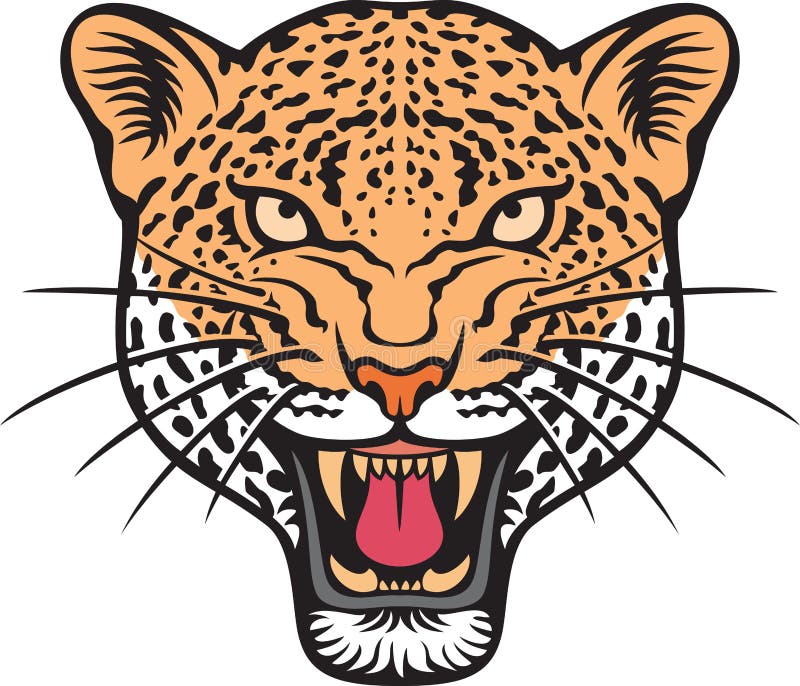 Leopard face icon vector stock illustration. Illustration of artificial ...