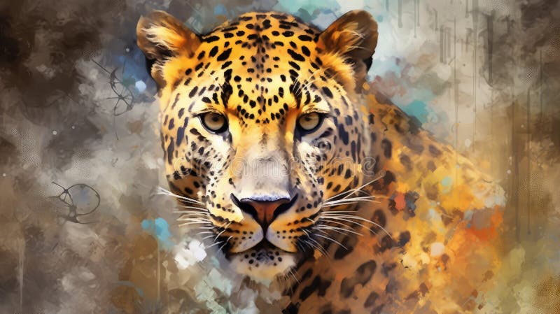 Leopard Form and Spirit through an Abstract Lens Dynamic and Expressive ...