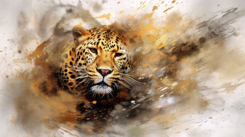 Leopard Form and Spirit through an Abstract Lens Dynamic and Expressive ...