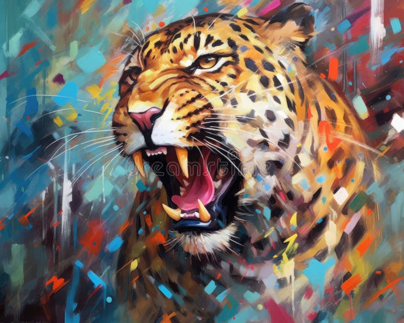 Leopard Form and Spirit through an Abstract Lens Dynamic and Expressive ...