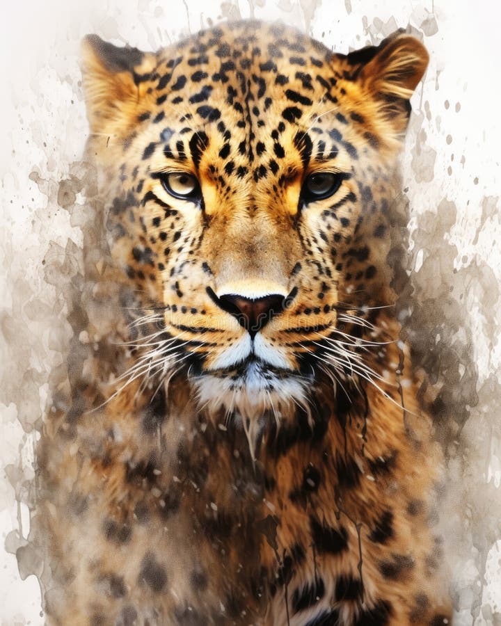 Leopard Form and Spirit through an Abstract Lens Dynamic and Expressive ...