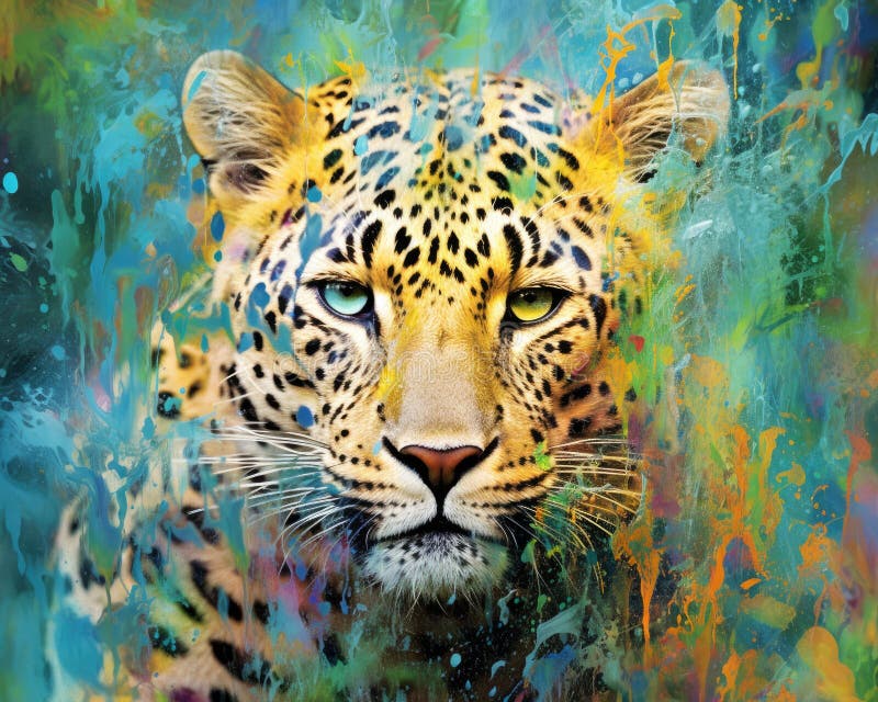 Leopard Form and Spirit through an Abstract Lens Dynamic and Expressive ...