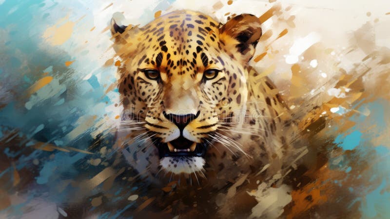 Leopard Form and Spirit through an Abstract Lens Dynamic and Expressive ...
