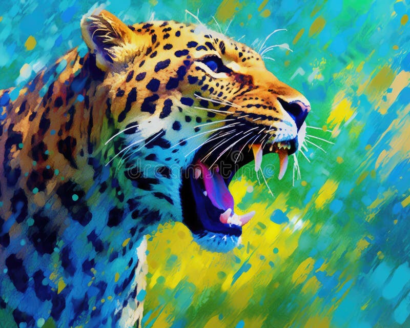 Leopard Form and Spirit through an Abstract Lens Dynamic and Expressive ...