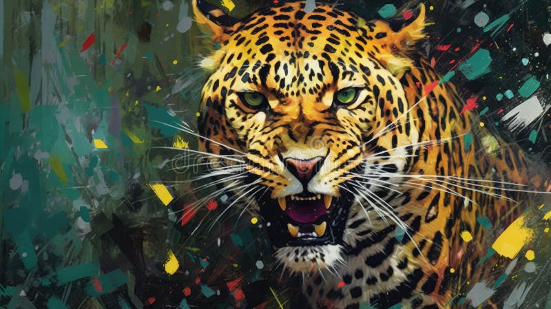 Leopard Form and Spirit through an Abstract Lens Dynamic and Expressive ...