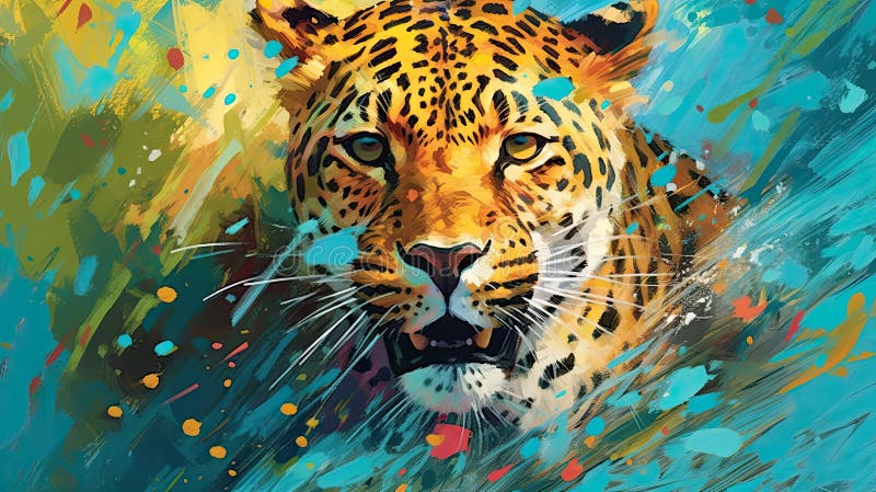 Leopard Form and Spirit through an Abstract Lens Dynamic and Expressive ...