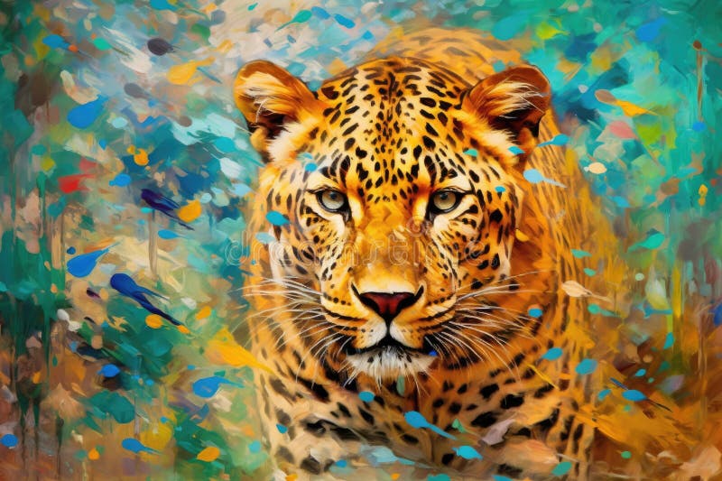 Leopard Form and Spirit through an Abstract Lens Dynamic and Expressive ...
