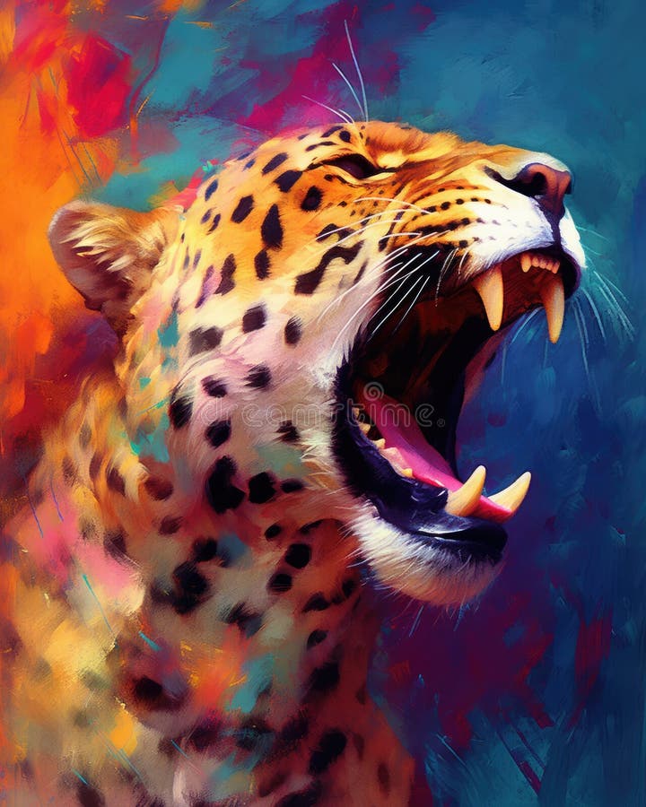 Leopard Form and Spirit through an Abstract Lens Dynamic and Expressive ...