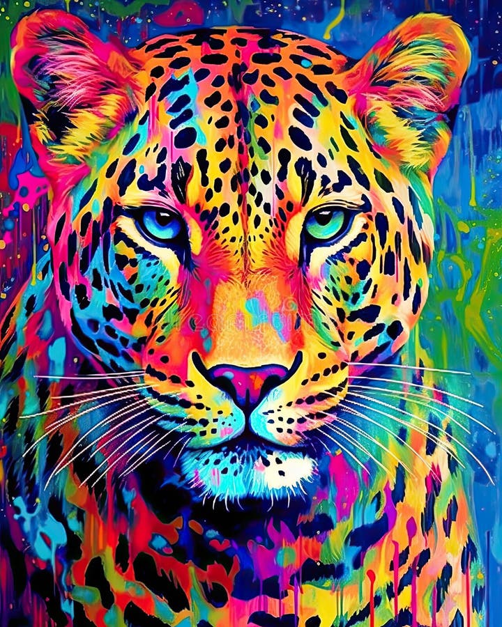 Leopard Form and Spirit through an Abstract Lens Dynamic and Expressive ...