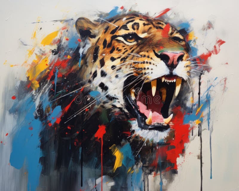 Leopard Form and Spirit through an Abstract Lens Dynamic and Expressive ...