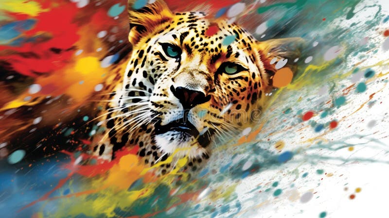 Leopard Form and Spirit through an Abstract Lens Dynamic and Expressive ...