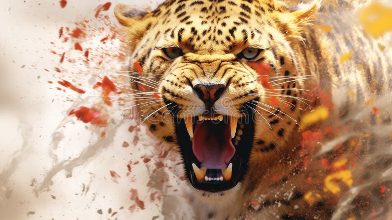 Leopard Form and Spirit through an Abstract Lens Dynamic and Expressive ...