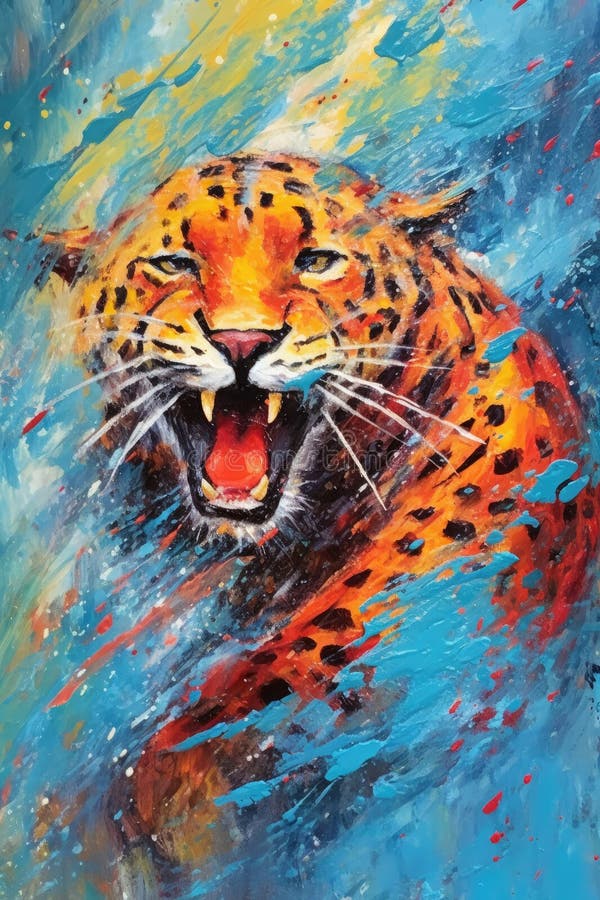 Leopard Form and Spirit through an Abstract Lens Dynamic and Expressive ...