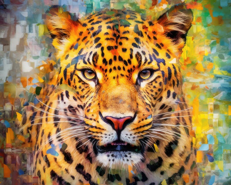 Leopard Form and Spirit through an Abstract Lens Dynamic and Expressive ...