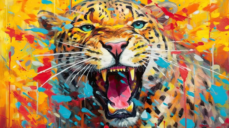 Leopard Form and Spirit through an Abstract Lens Dynamic and Expressive ...