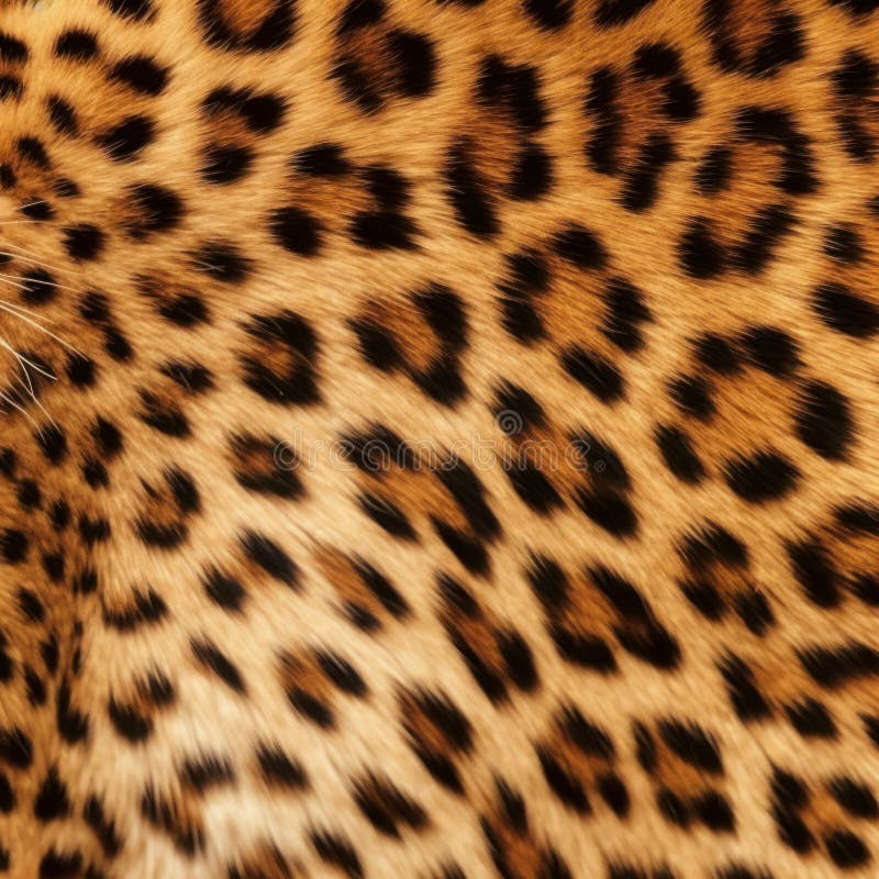 Leopard Fur Banner Texture. Generate Ai Stock Illustration ...