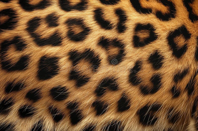 Close Up of Leopard Fur Showing Spot Pattern and Texture Stock Photo ...