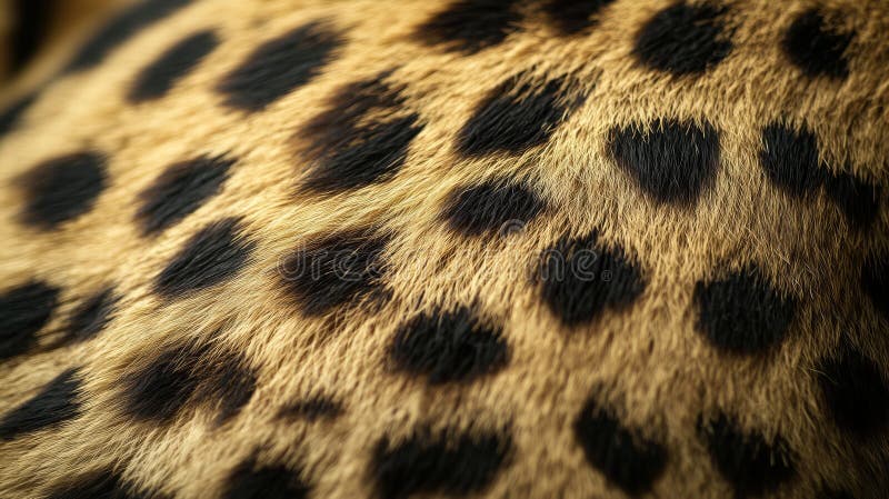 Leopard Fur Pattern Close-up, Showcasing Distinctive Spots and Texture ...