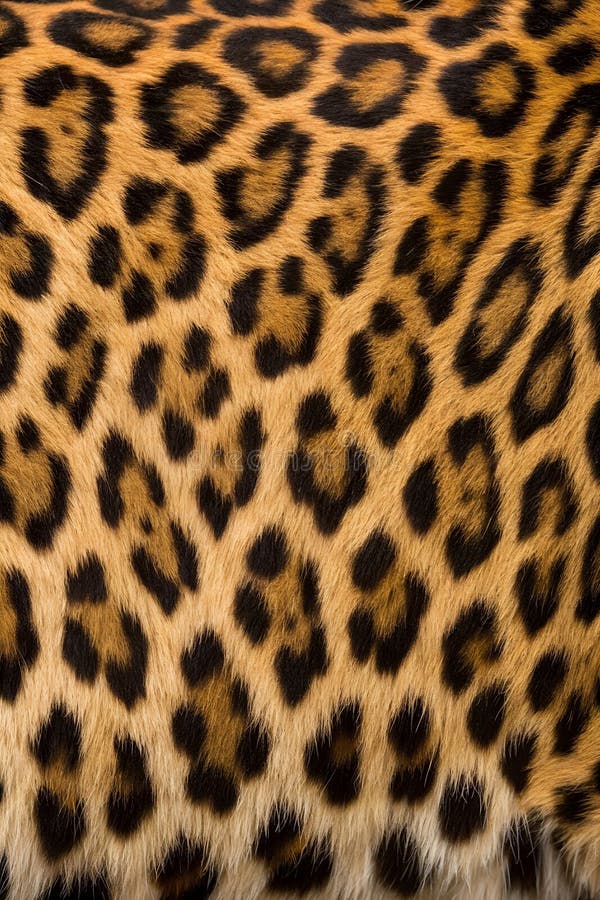 Detailed Close-Up of Leopard Fur Pattern Showcasing Warm Colors and ...