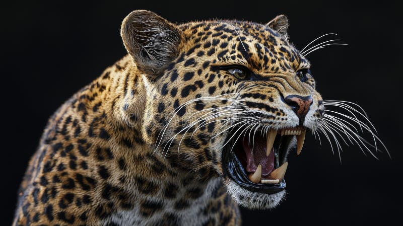The Leopard Has Been Modeled in Stylized 3D Form, with Exaggerated ...
