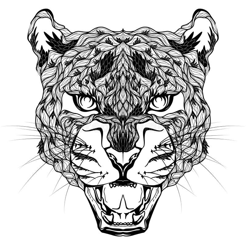LYNX / Bobcat Head Tattoo. Psychedelic Stock Vector - Illustration of ... LYNX / Bobcat Head Tattoo. Psychedelic Stock Vector - Illustration of ...