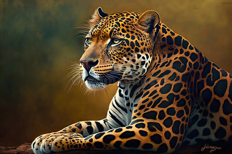 Leopard High Quality Closeup. Generative AI Stock Illustration ...