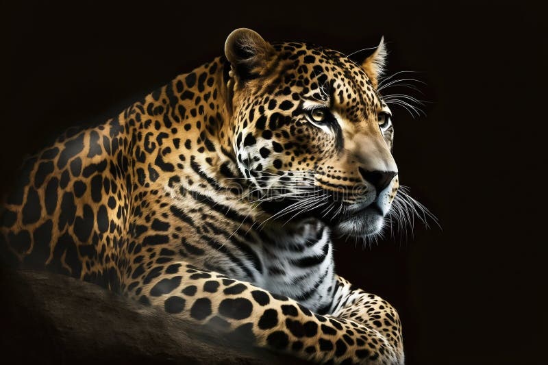 Leopard High Quality Closeup. Generative AI Stock Illustration ...