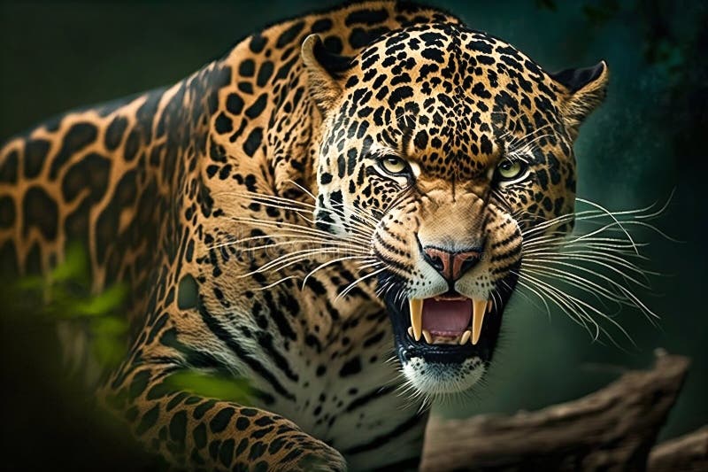 Leopard High Quality Closeup. Generative AI Stock Illustration ...