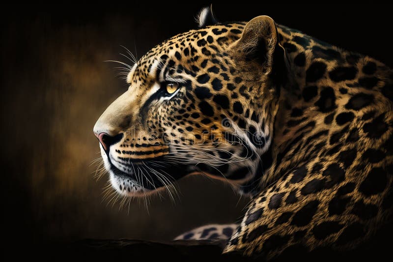 Leopard High Quality Closeup. Generative AI Stock Illustration ...