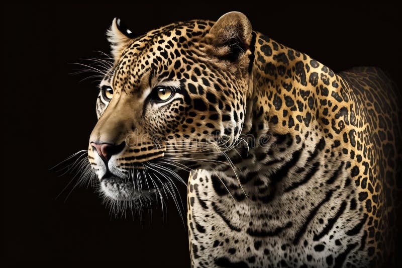 Leopard High Quality Closeup. Generative AI Stock Illustration ...