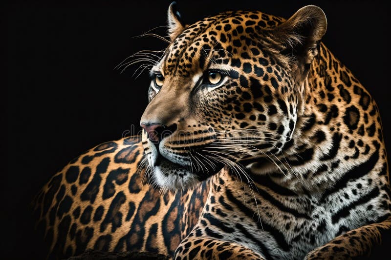 Leopard High Quality Closeup. Generative AI Stock Illustration ...