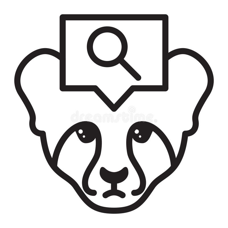 Leopard Search stock vector. Illustration of decoration - 100138215