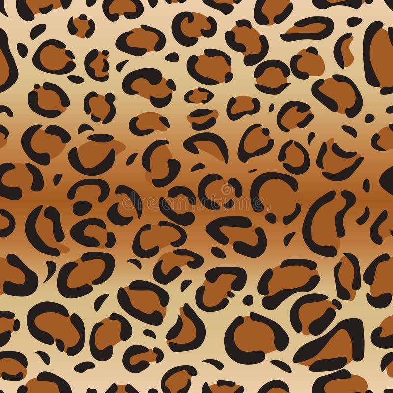Leopard or Jaguar Seamless Pattern. Stock Vector - Illustration of ...