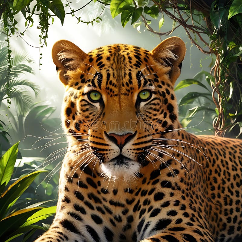 Leopard in Jungle Stock Photos of Nature Stock Image - Image of ...