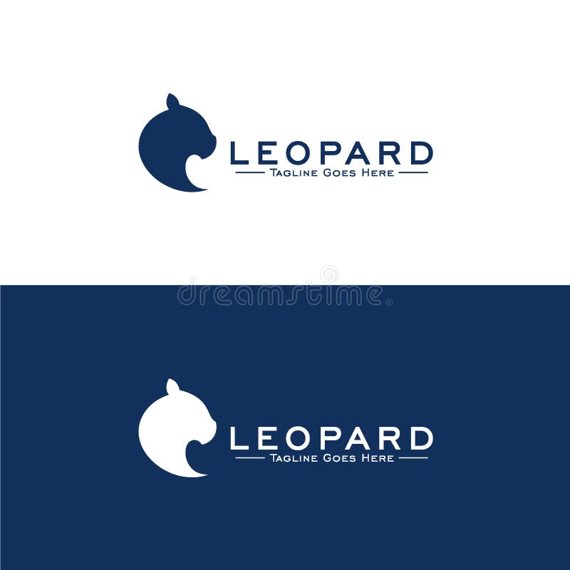 Leopard or Tiger Logo Design Concept Stock Illustration - Illustration ...