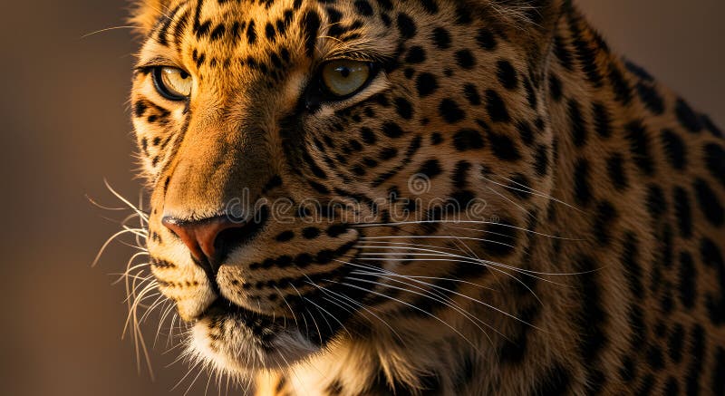 Leopard Looking at the Camera. AI-generated. Stock Illustration ...
