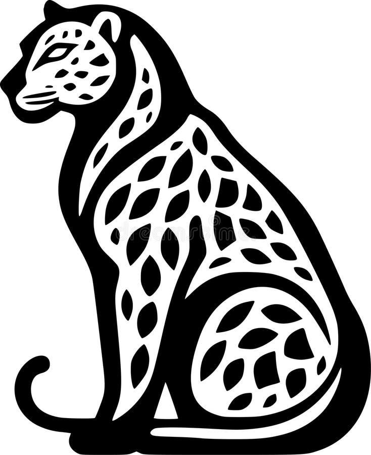 Leopard - Minimalist and Simple Silhouette - Vector Illustration Stock ...