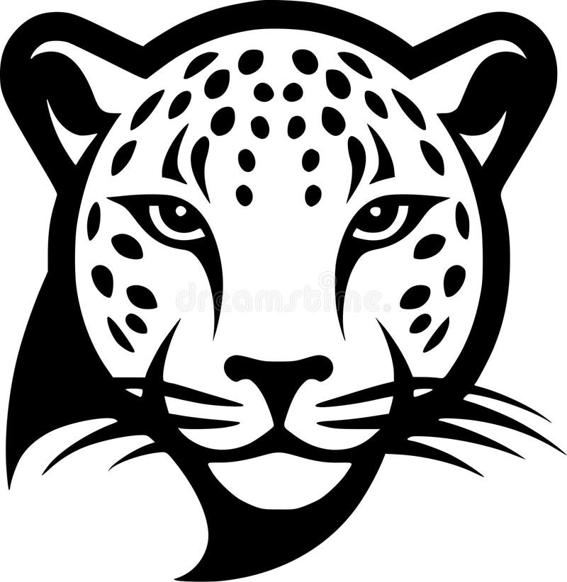 Leopard - Minimalist and Simple Silhouette - Vector Illustration Stock ...