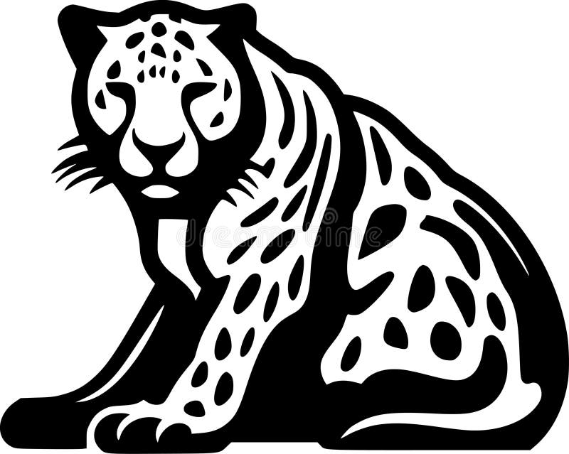 Leopard - Minimalist and Simple Silhouette - Vector Illustration Stock ...