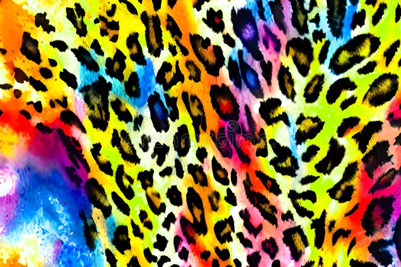 Leopard Pattern Abstract Backgroud. Generative AI Stock Illustration ...