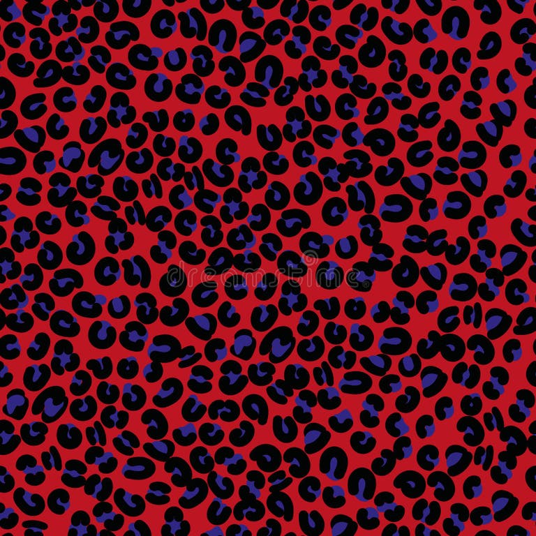 Black Red Leopard Pattern Stock Illustrations – 6,455 Black Red Leopard ...
