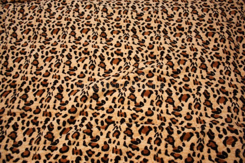 Leopard Pattern on Fabric Blanket Stock Photo - Image of conceal ...
